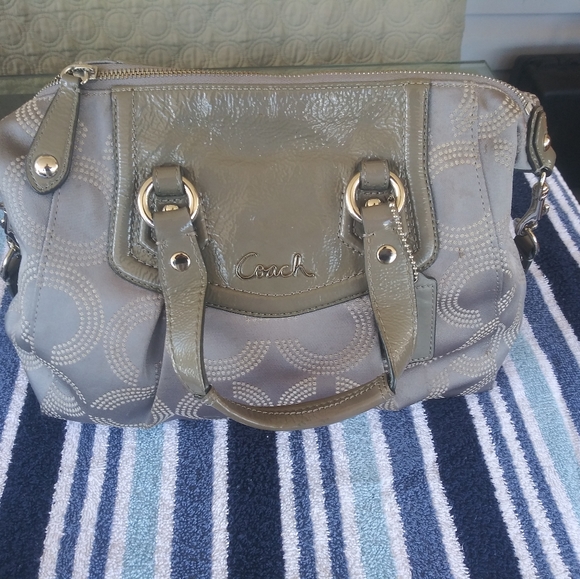 Coach | Bags | Coach Ashley Convertible Shoulder Bag F2027 Gray | Poshmark